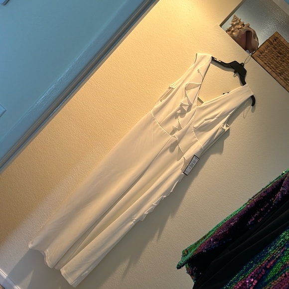 connected apparel | Pants & Jumpsuits | White Pants Suit | Poshmark